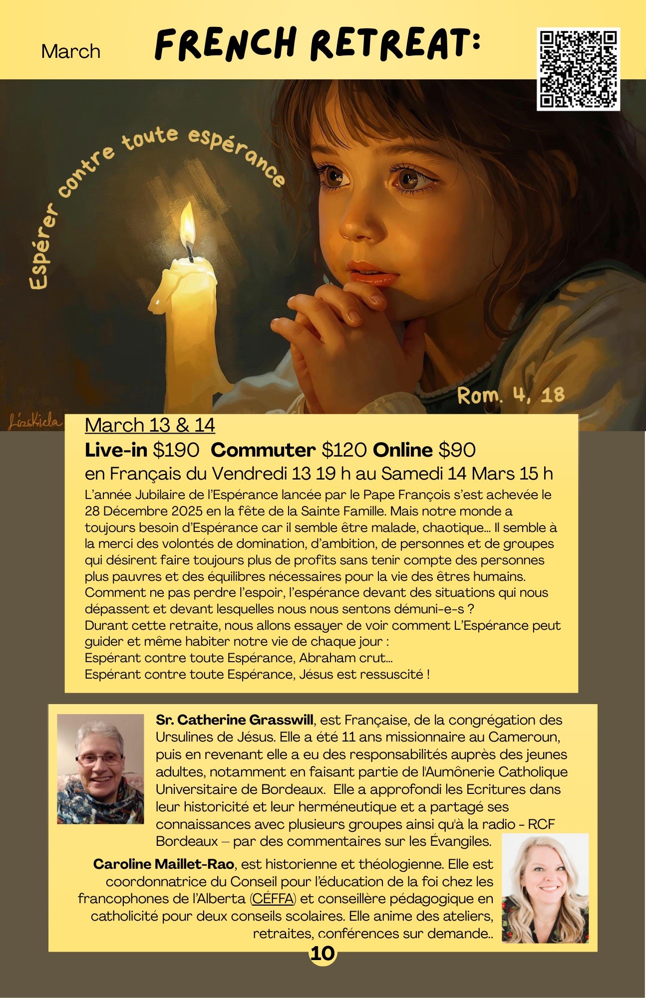 Esperer Contre Toute Esperance – The Catholic Archdiocese of Edmonton – CAEDM
